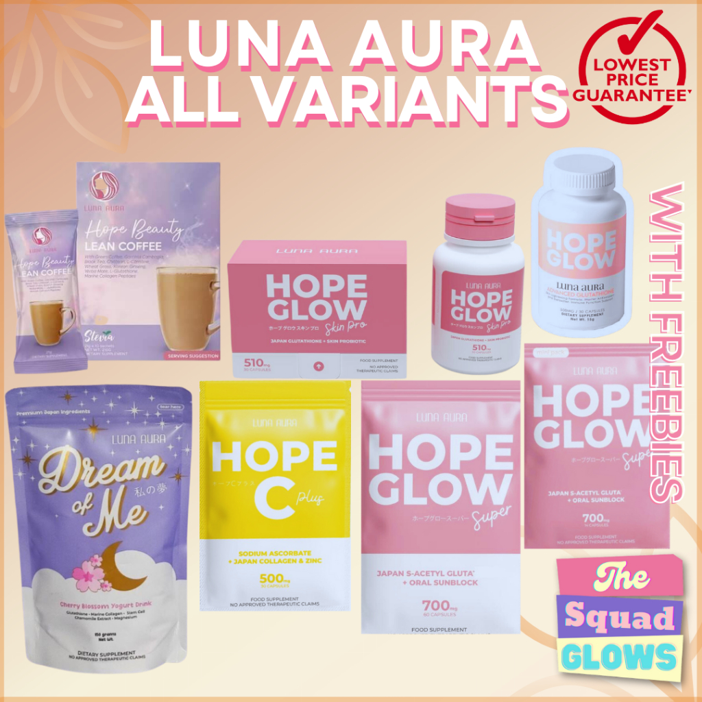 ONHAND **New** HOPE GLOW SKIN PRO DREAM OF ME LUNA AURA HOPE GLOW SUPER ...