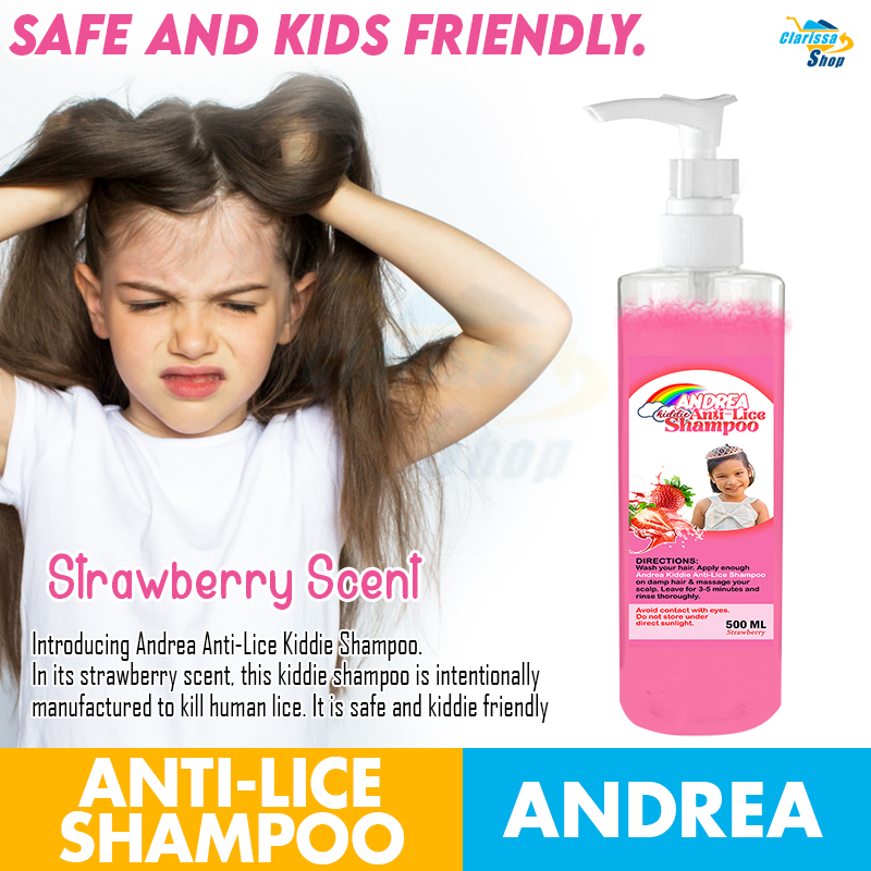 Andrea Anti-Lice Kiddie Shampoo Strawberry 500ml ( PANG ALIS KUTO AT ...