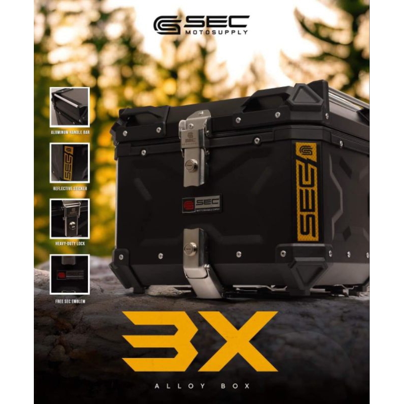 SEC ALLOY 45L with back rest set Bracket for nmax v2 | Shopee Philippines