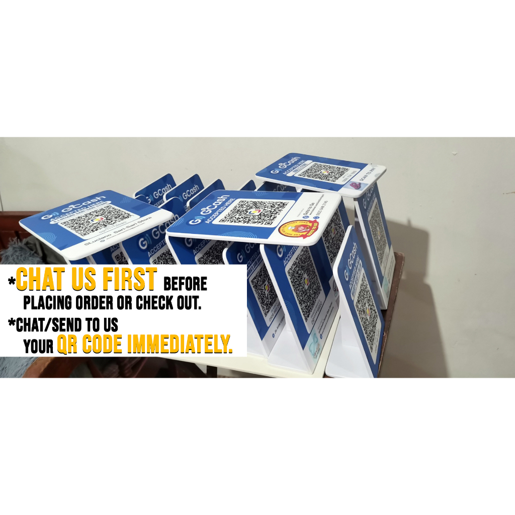 QR code display for Gcash, Maya, Bank. Scan to Pay 5mm makapal | Shopee ...
