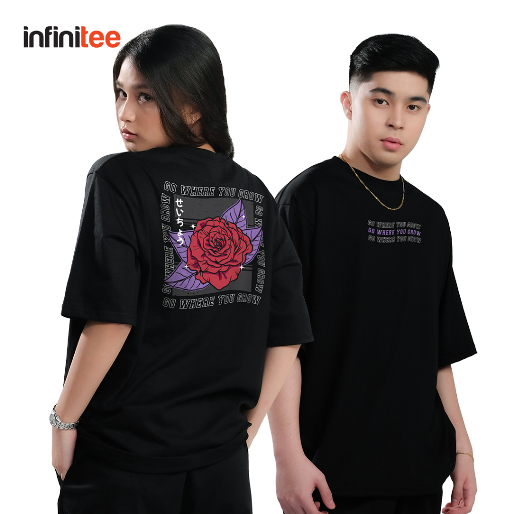 Infinitee Flower Street Inspired Oversized T Shirt For Men Women ...
