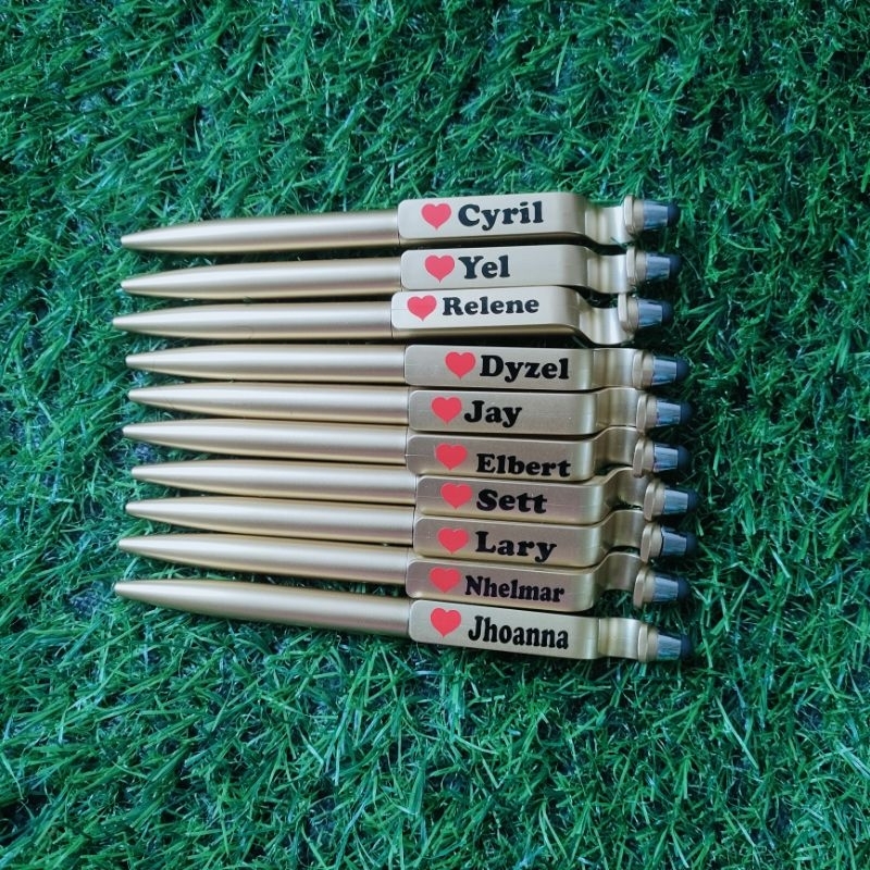 Personalized Ballpen Decal Stickers not Engraved | Shopee Philippines