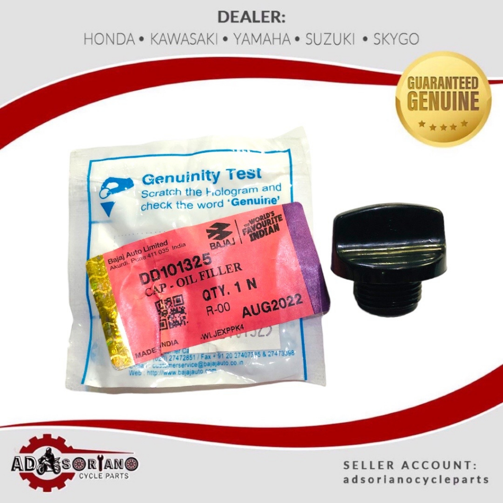 KAWASAKI CT100 CAP OIL FILLER DD101325 | Shopee Philippines