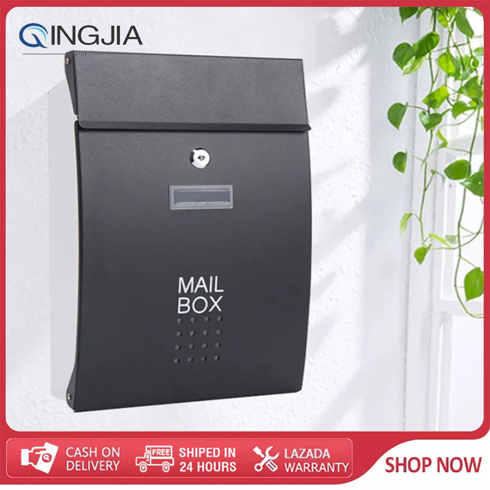 [COD+Local Seller] High Quality Stainless Letter Mailbox Post Box with ...