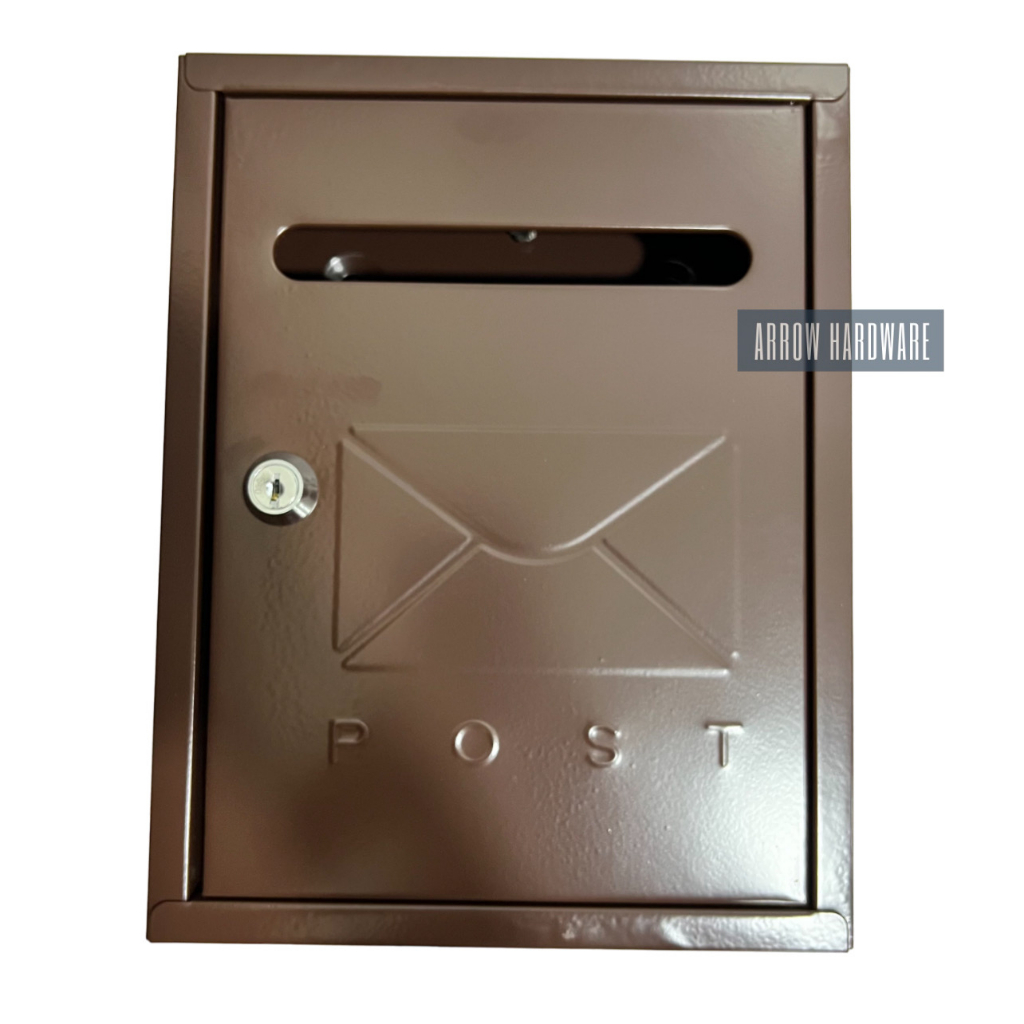 Household Wall-Mounted Mailbox Retro Home Door With Lock Letter ...