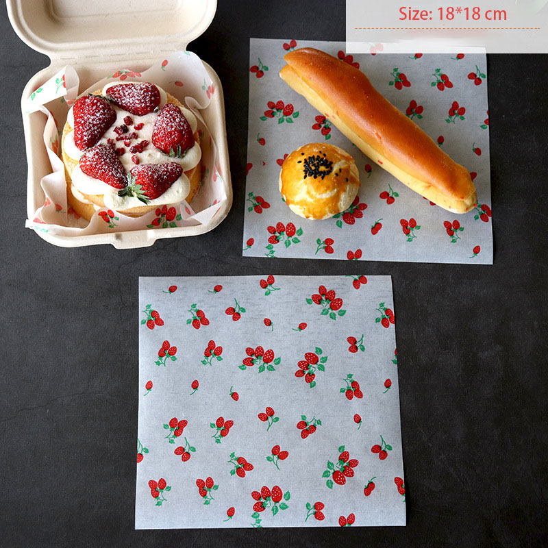 50pcs Food Greaseproof Deli Wrapping Sheets Sandwich Packing Paper ...