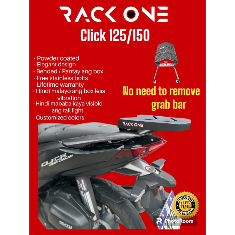 (INTRO PRICE) New Click V1 V2 V3 Rack One stay grab bar monorack w ...