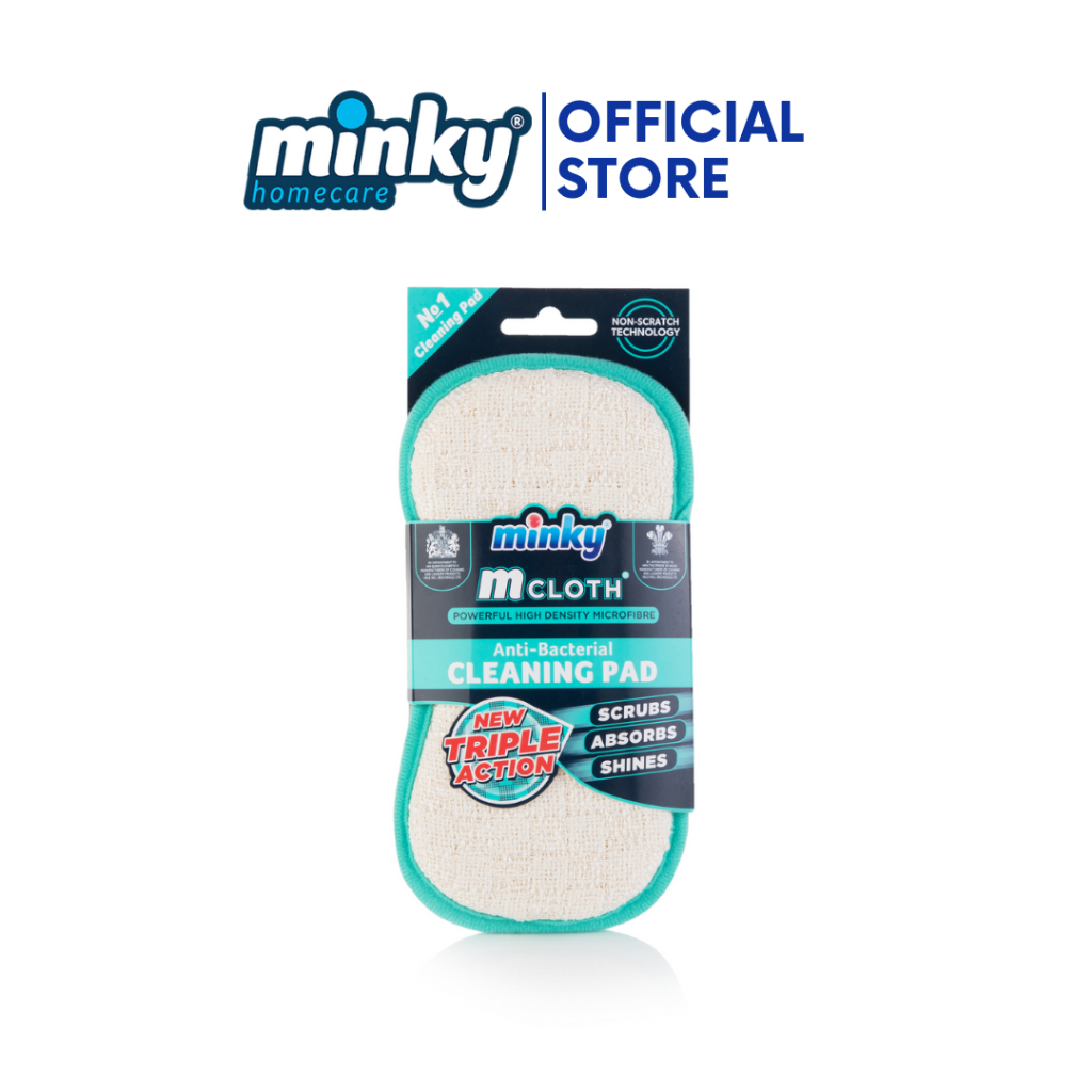 Minky Triple Action Antibacterial Cleaning Pad - For Washing Up Or ...