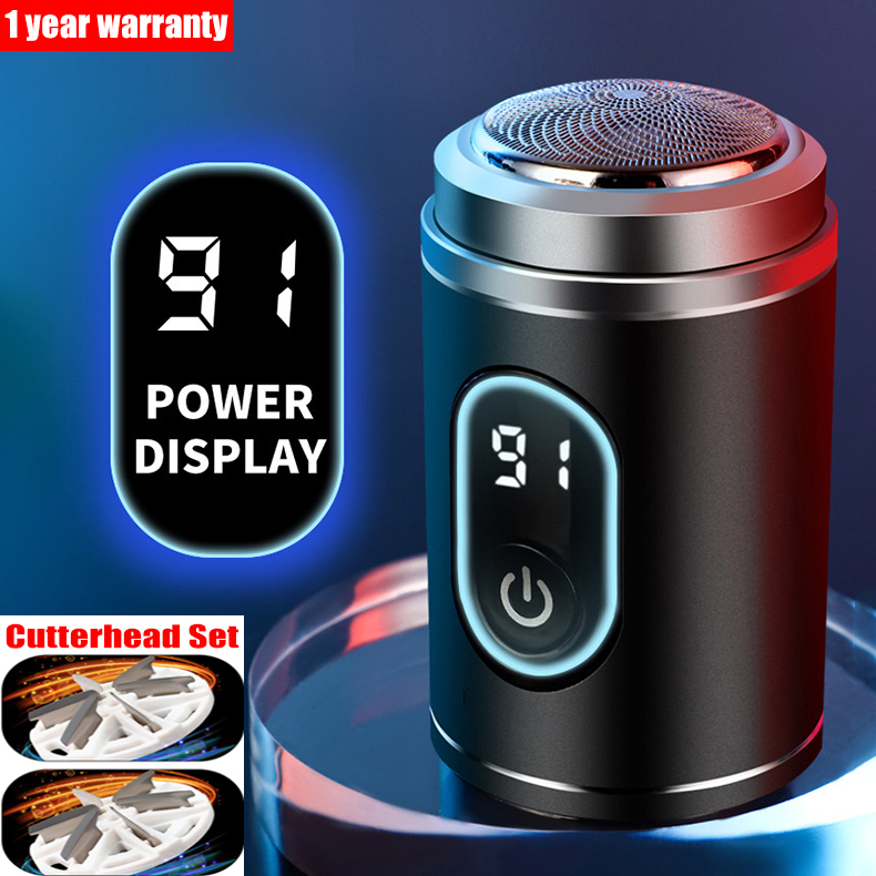 Shaver Portable Electric Shaver Screen Shows USB Rechargeable Shaver ...