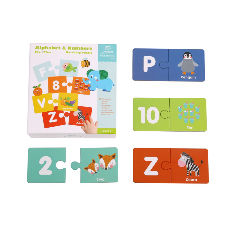 TOOKYLAND ALPHABET AND NUMBER MATCHING PUZZLE GAME / SELF CORRECTING ...