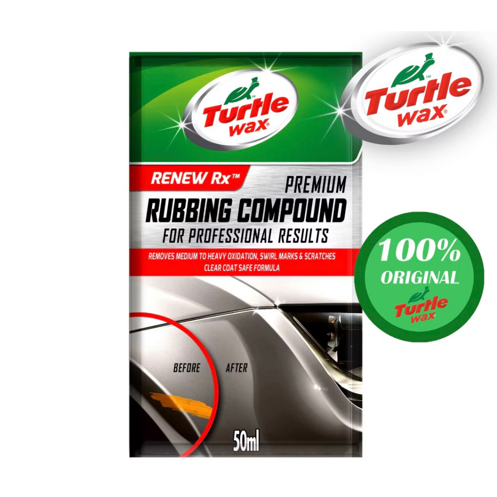 Turtle Wax Renew Rubbing Compound 50mL (Sachet) | Shopee Philippines