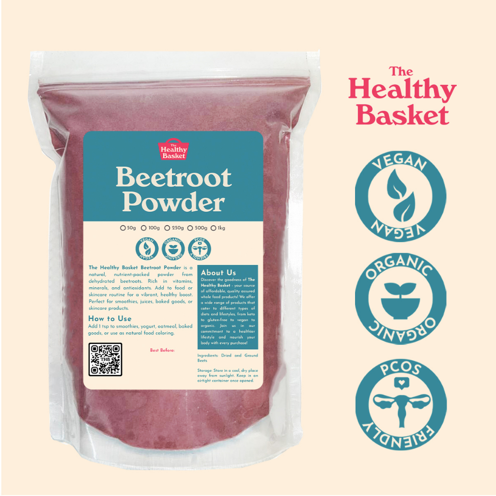 Healthy Basket Organic Beetroot Powder (250g, 500g & 1kg) | Shopee ...