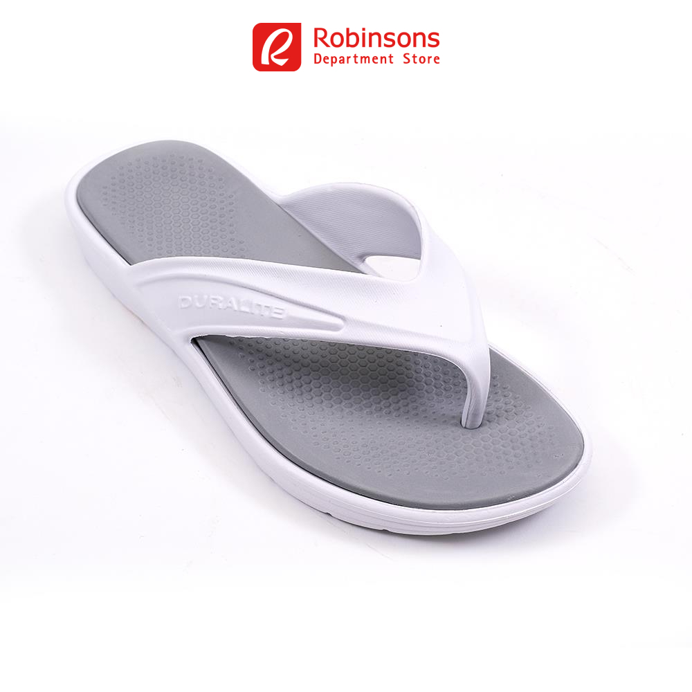 DURALITE Slippers Thong Harry White | Shopee Philippines