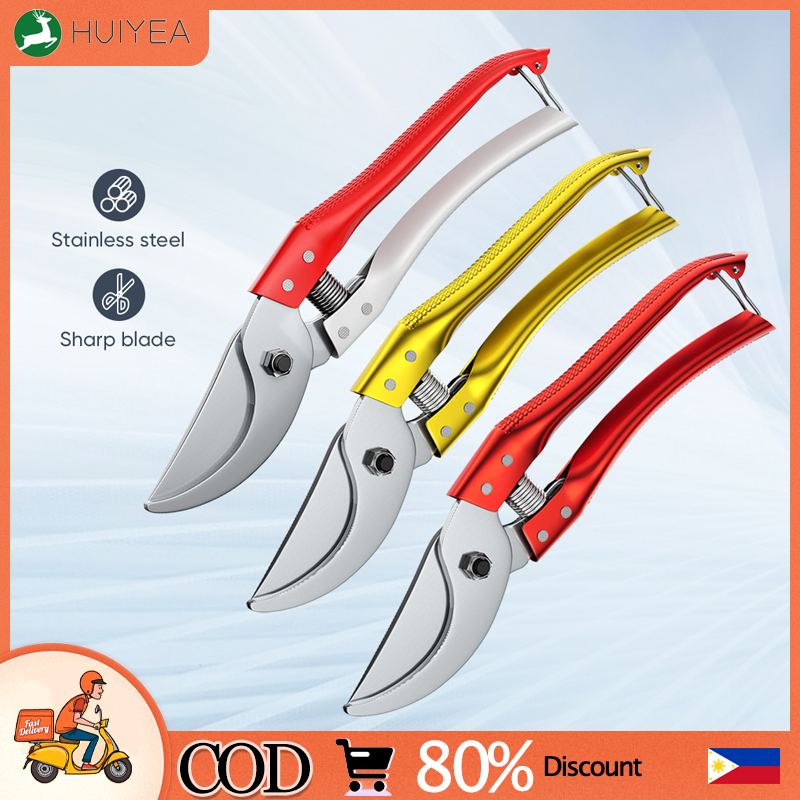 Pruning Shears Stainless Steel Garden Scissors Trimming Gardening Pruning Shears 5 Colors ...