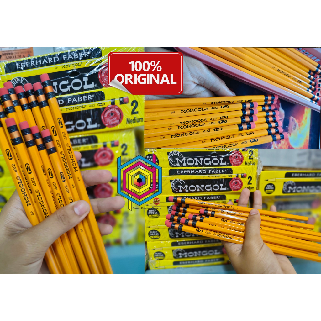1 box/12pcs Authentic Mongol Pencil ORIGINAL | Shopee Philippines