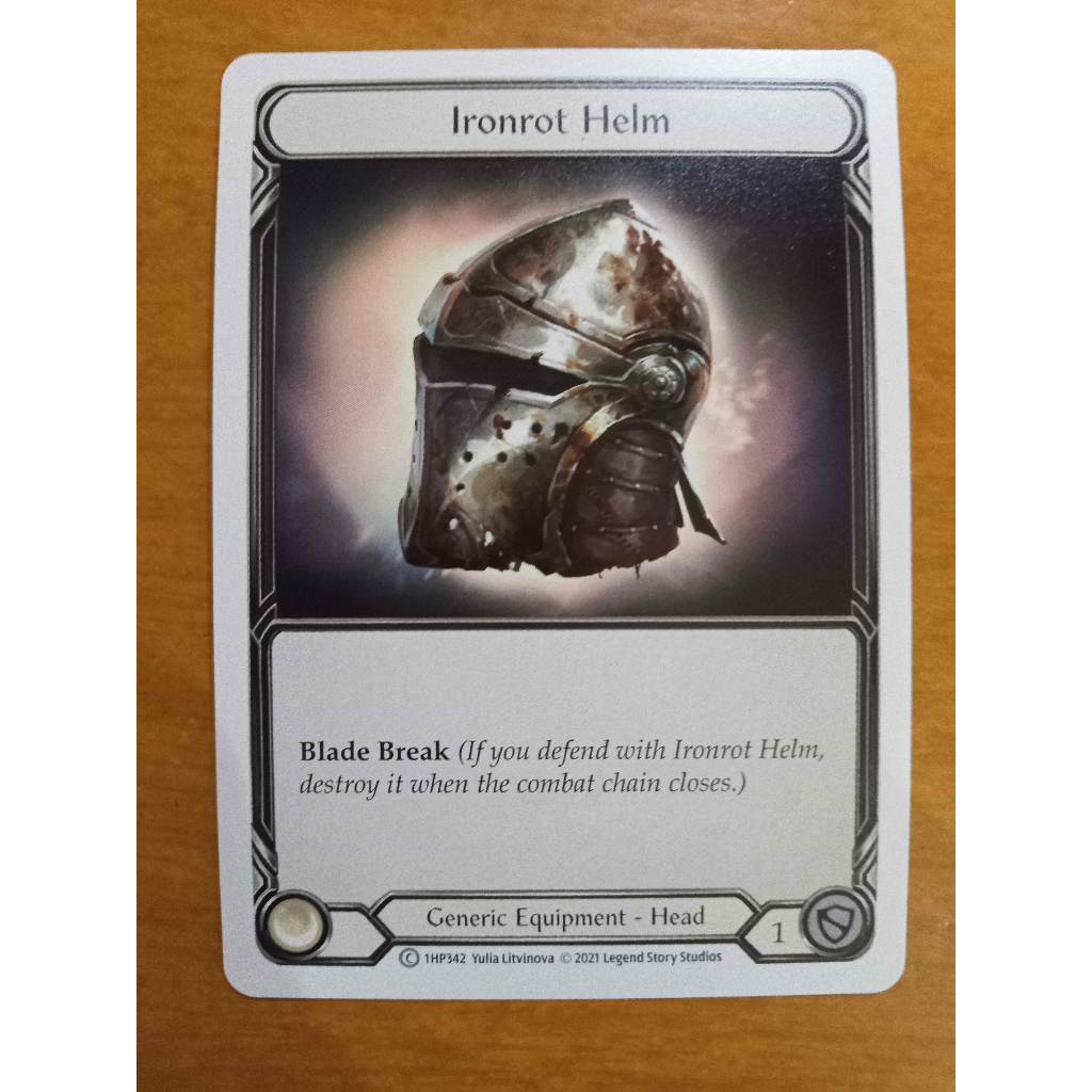 FAB Flesh and Blood TCG: Ironrot Helm History Pack Vol. 1 (1HP342) Generic Head Equipment ...