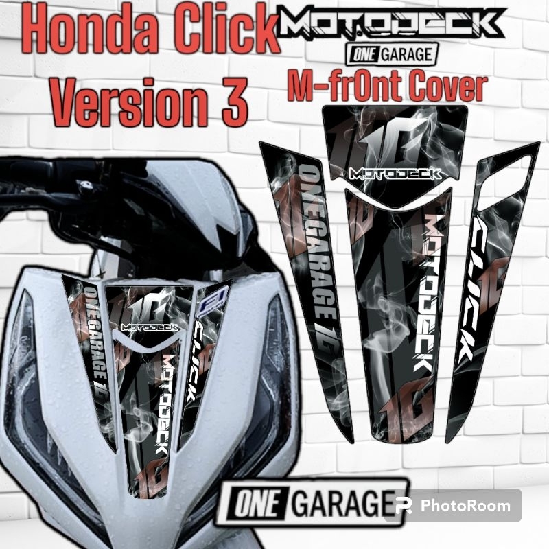 HONDA CLICK V3 FRONT COVER DECALS/HONDA CLICK STICKER/HONDA DECALS ...