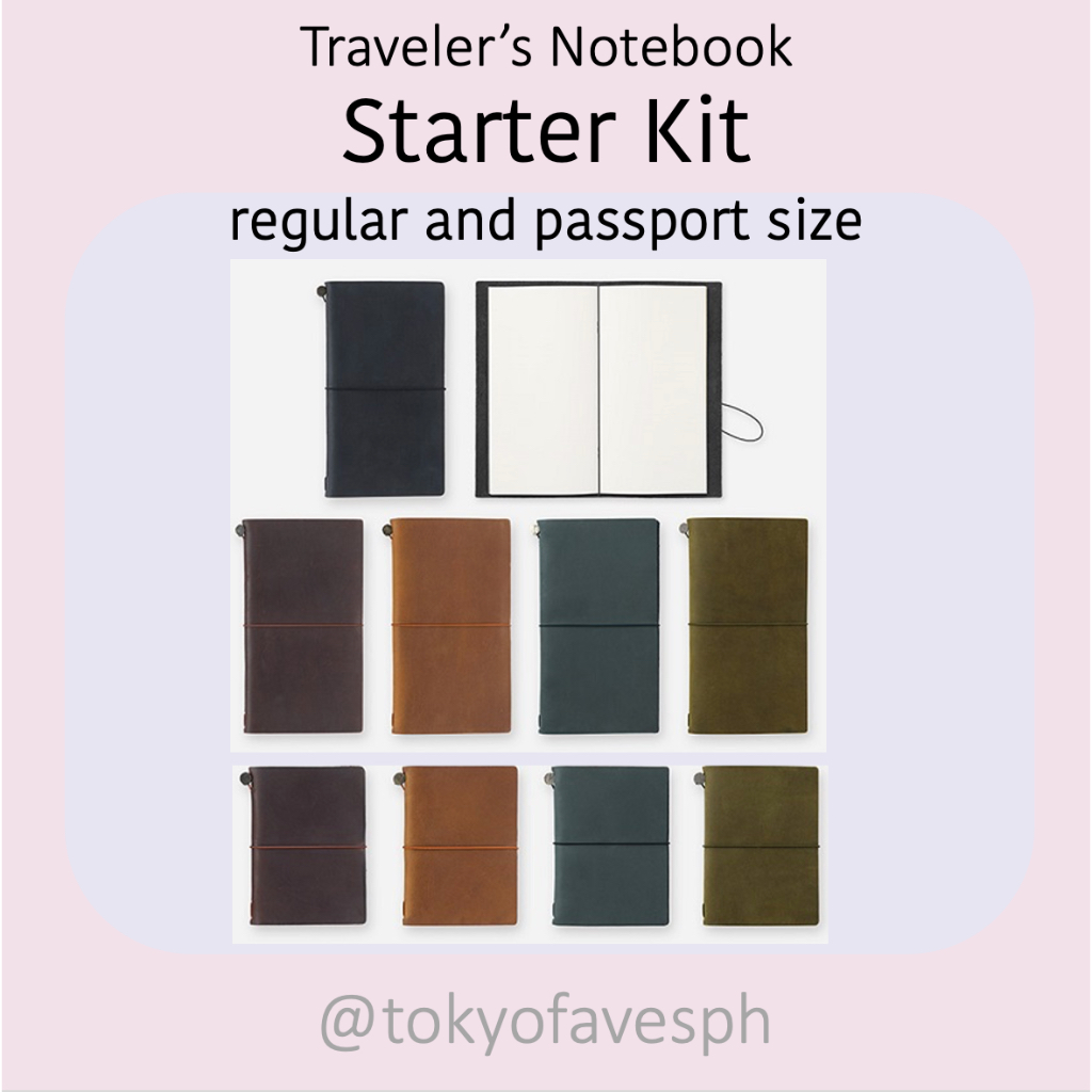 Traveler's Notebook Starter Kit Traveler's Factory | Shopee Philippines