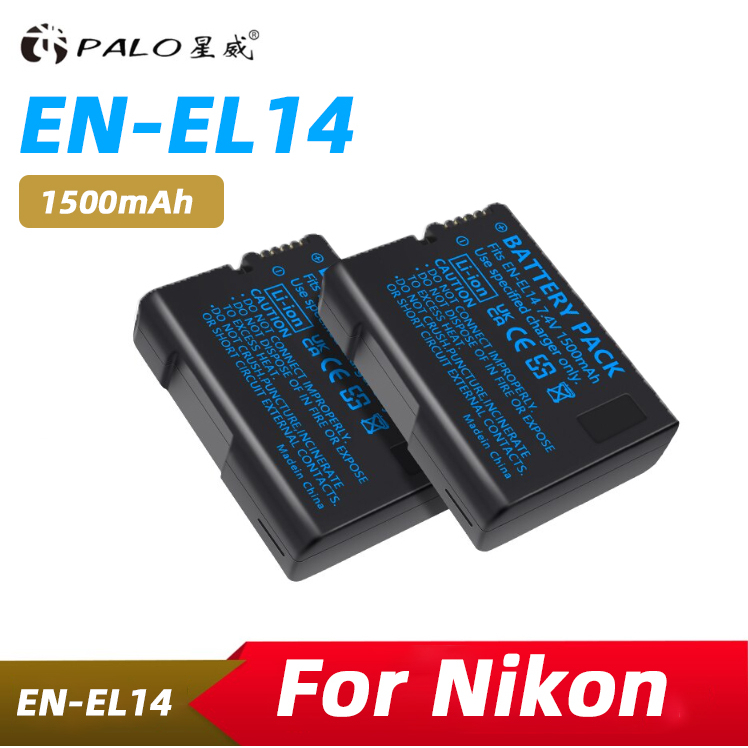 STOCK PALO EN-EL14 battery for nikon D5500 D5100 D5200 D5300 D3200 ...