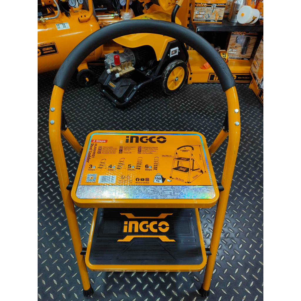 INGCO STEEL LADDER 2 STEPS (HLAD09021) BL-HT TRUH | Shopee Philippines