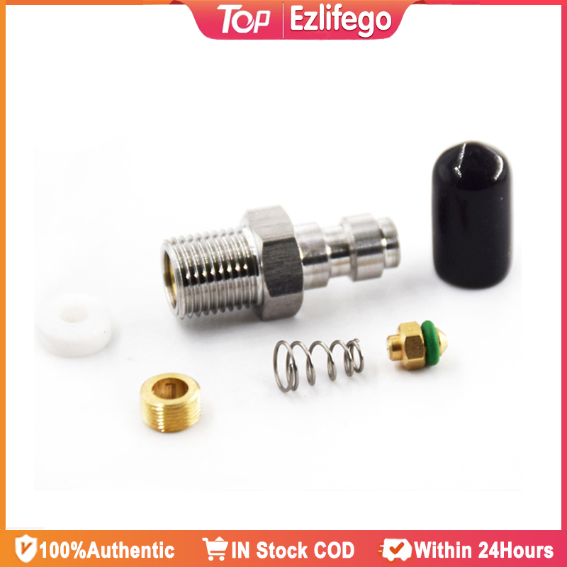 Male Connector M10/1 Quick Stainless Steel Valve 0.3in 8mm Connection ...