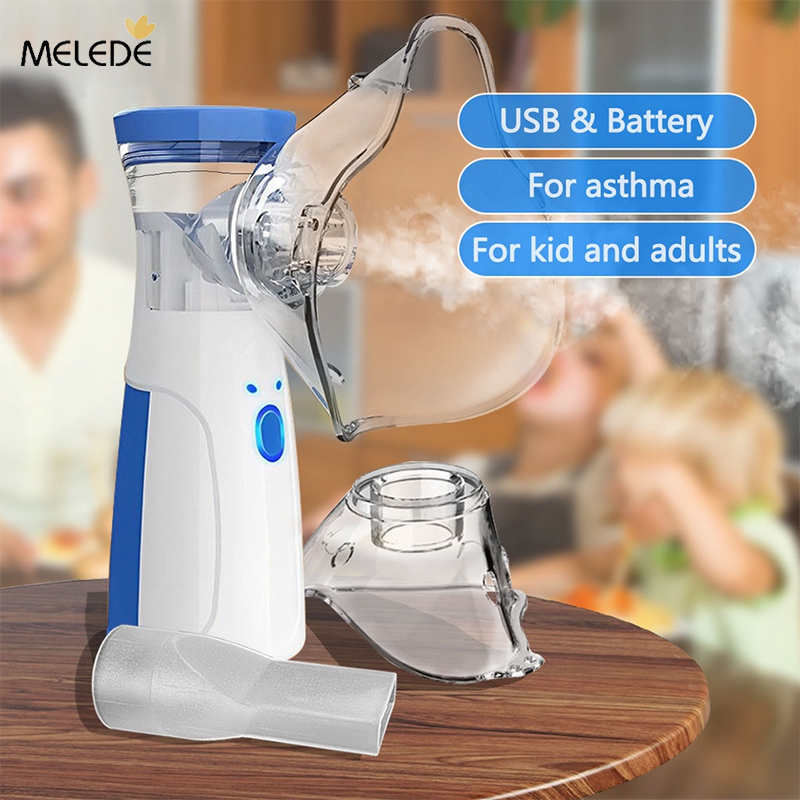 MELEDE Rechargeable Portable Nebulizer Handheld Ultrasonic Spray Asthma ...