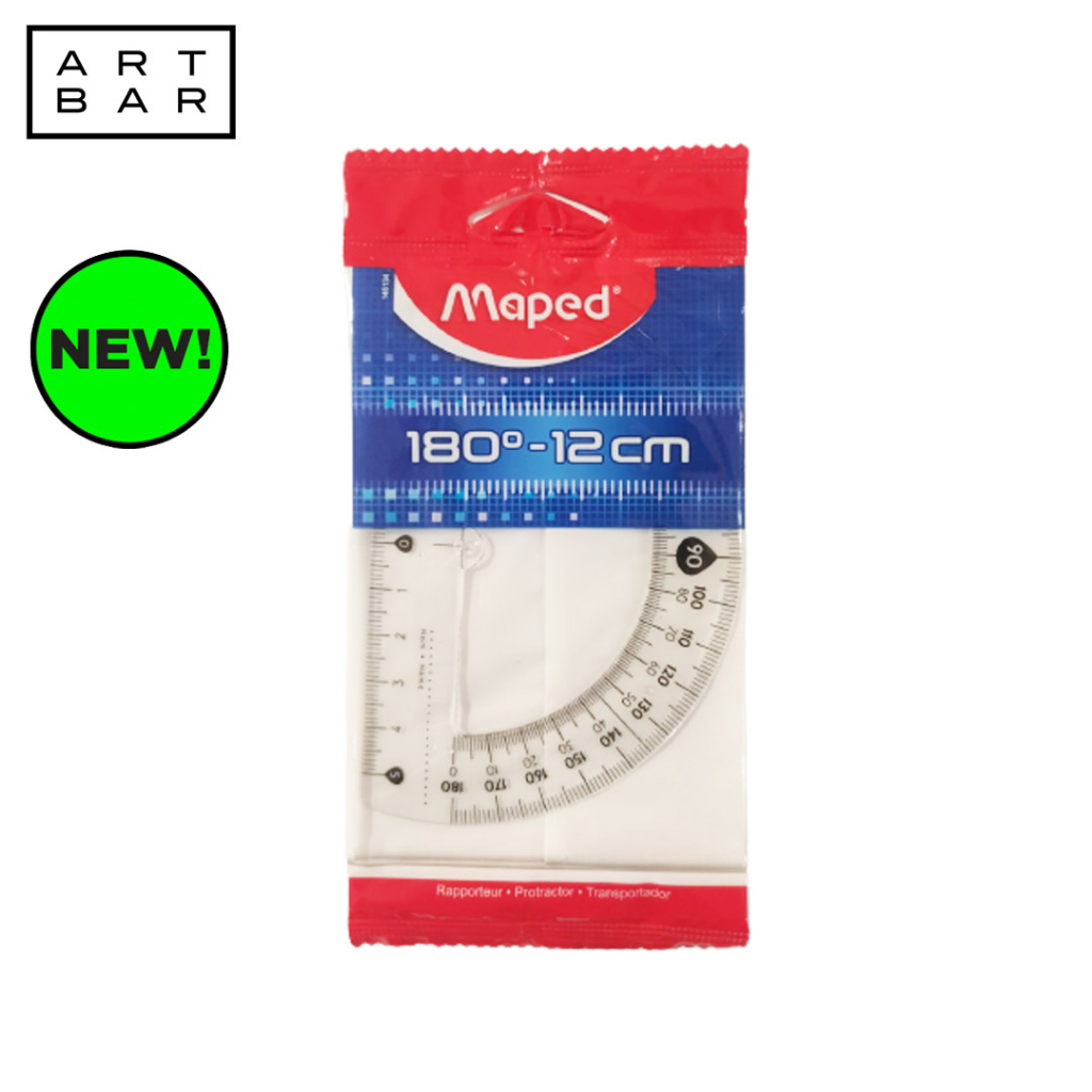 Maped Protractor Plastic 146134 12cm 180degree - Art Bar | Shopee ...