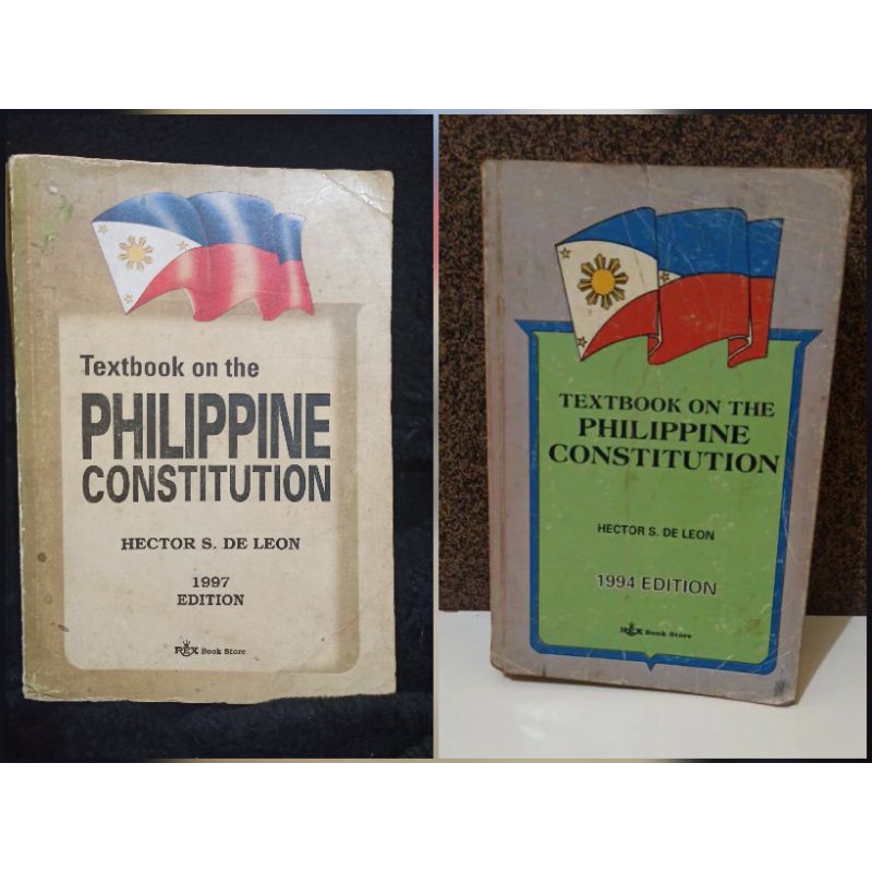 textbook on the philippine constitution 1994 1997 2008 1987 Hector De ...