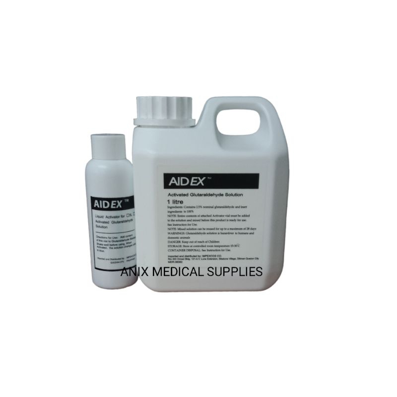 AIDEX Activated Glutaraldehyde Solution ( 1L and 5L) | Shopee Philippines