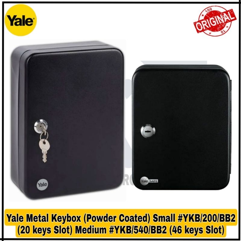 Yale Metal Key Box Powder Coated Key Operated Lock YKB/200/BB2 20keys ...