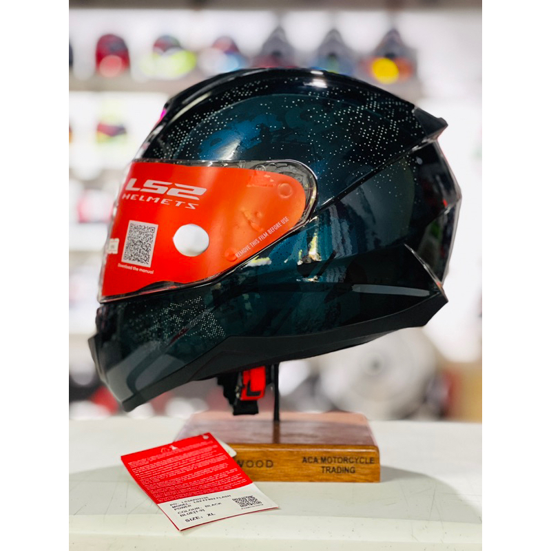 LS2 FF802 FLASH POWER Full-Face Single Visor Helmet with Spare Visor ...