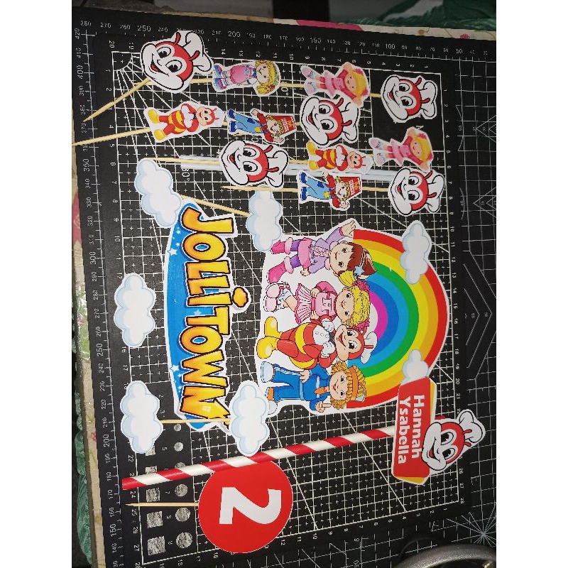 customized photo Printed cake toppers and cupcakes Jollibee jollitown ...