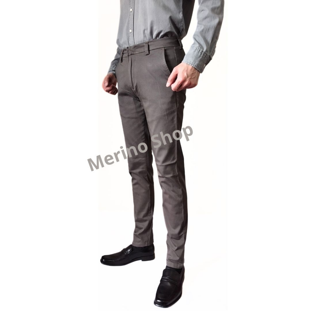 MB COLLECTION Twill Slim Fit Pants | Shopee Philippines