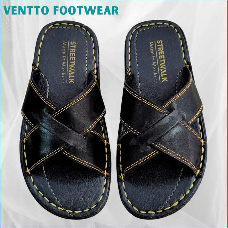 Ventto Footwear Marikina Made Slip On Sandals for Men Tahi Leather ...
