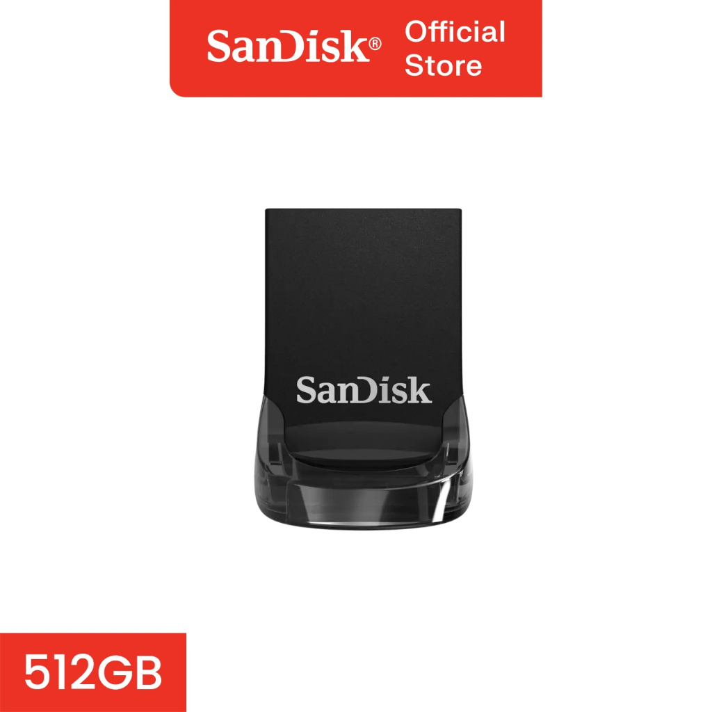 Sandisk SDCZ430 512GB Ultra Fit Flash Drive USB 3.1 Black | Shopee ...