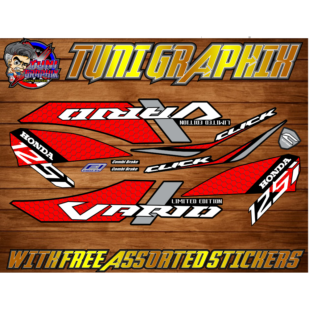 CLICK 125 V2 VARIO HONEYCOMB DECALS | Shopee Philippines