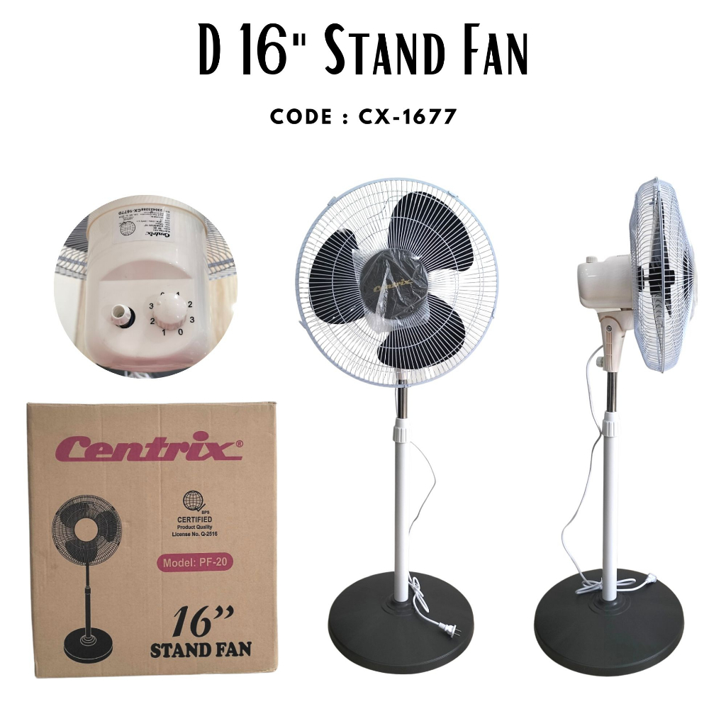 [ON HAND] BUY 1 TAKE 1 CX 1677 B C D STAND FAN/ CENTRIX FAN/ STAND FAN ...
