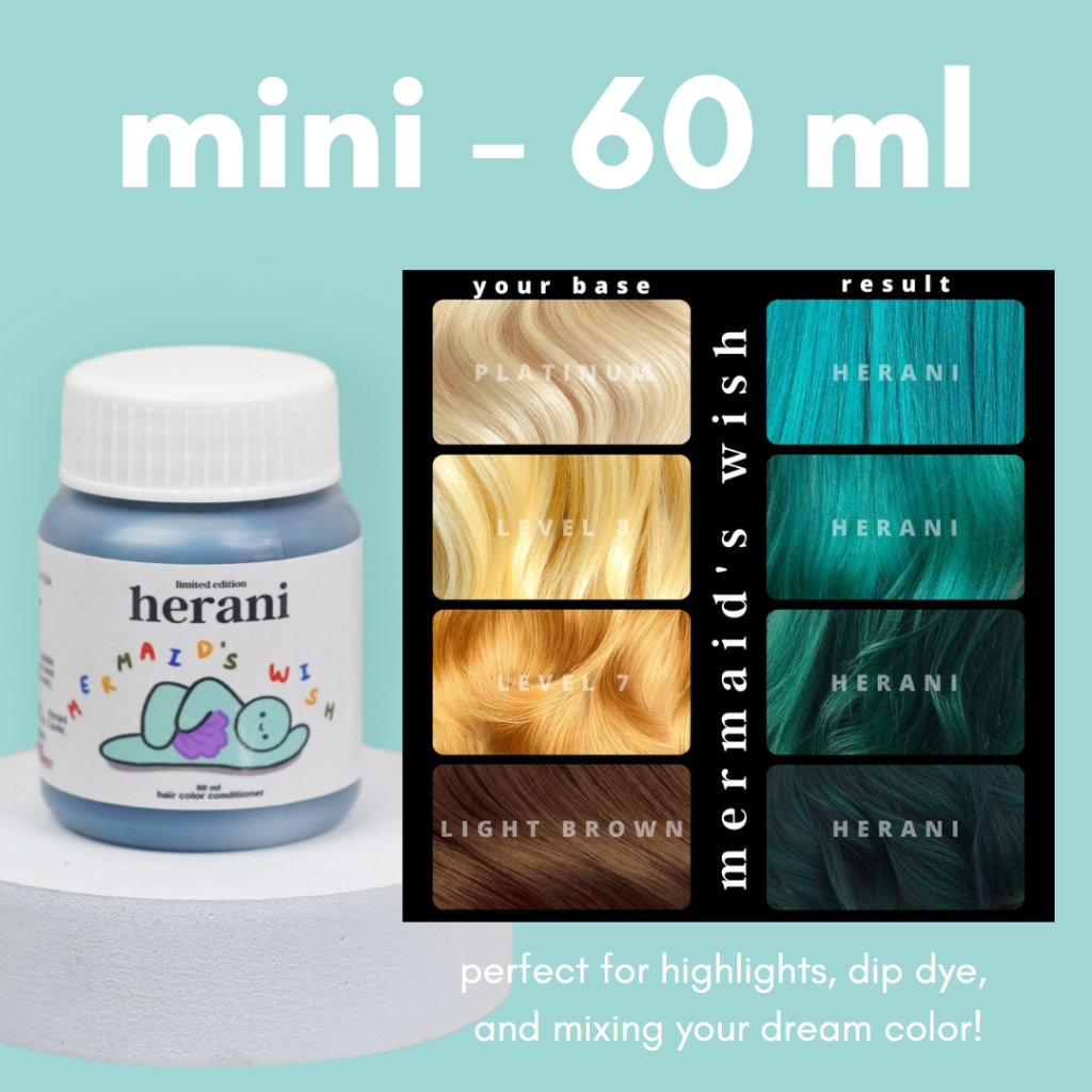 MINI Herani Semi Permanent Hair Dye Conditioner Based Non Damaging Hair ...