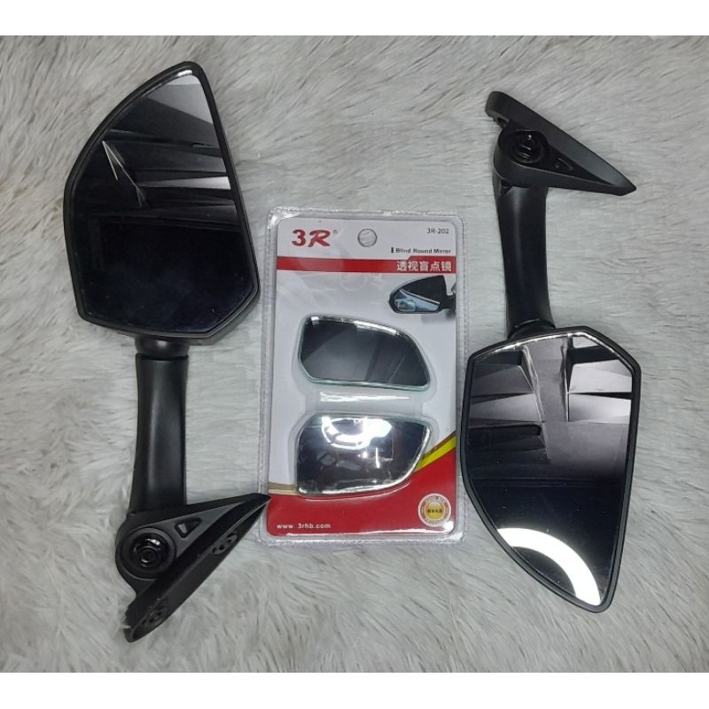 ORIGINAL SEC SHORT STEM SIDE MIRROR PLUS HIGH QUALITY BLINDSPOT ...