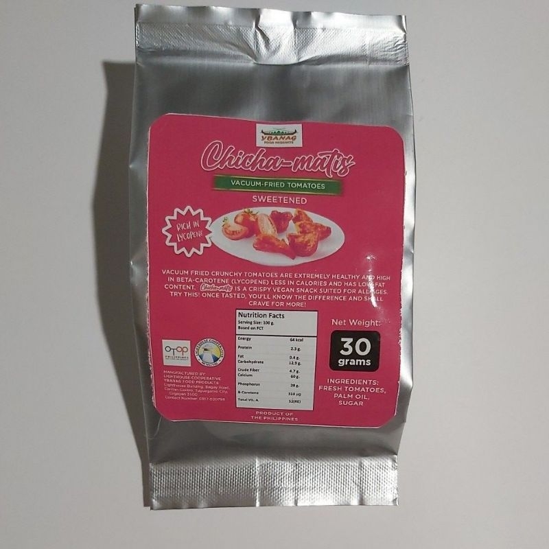 Chicha-matis Vacuum- fried tomatoes 30g | Shopee Philippines