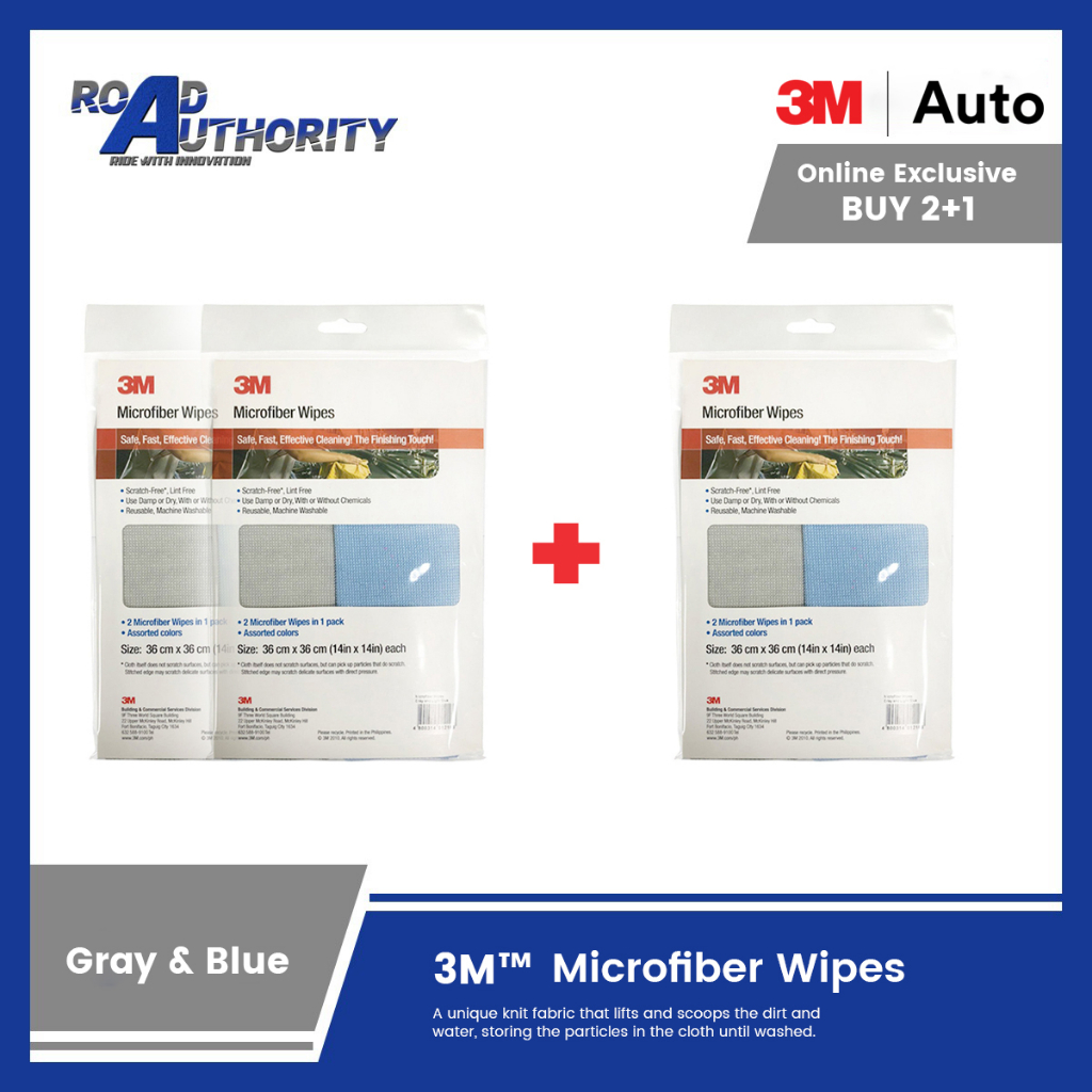 3M™ Microfiber Wipes Bundle ( Buy 2 + 1 ) | Shopee Philippines