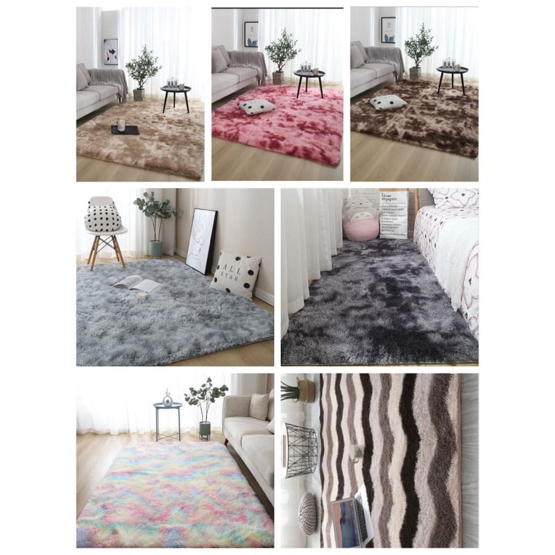 80 x 120cm Home Living Fluffy Rugs Shaggy Dining Room Floor Home ...