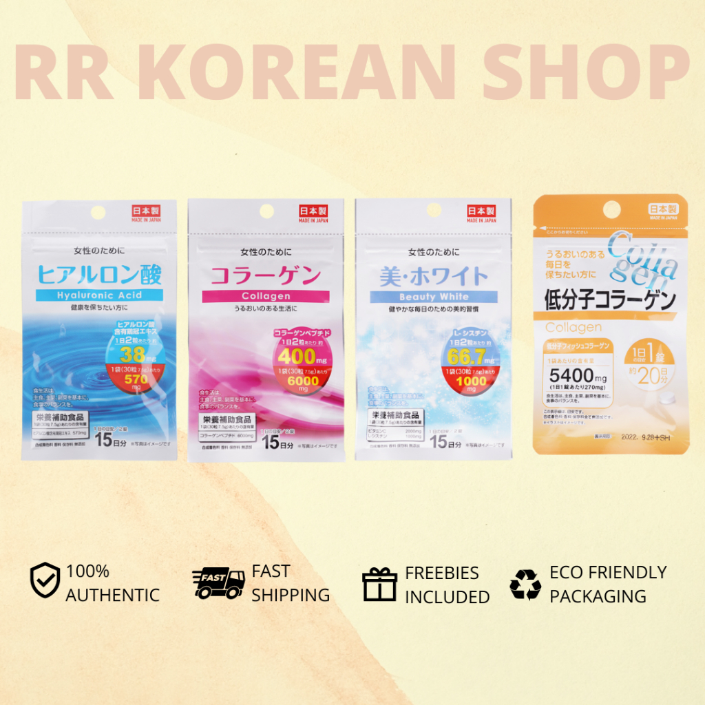 DAISO Japan Collagen, Beauty White, Hyaluronic Tablets | Shopee Philippines