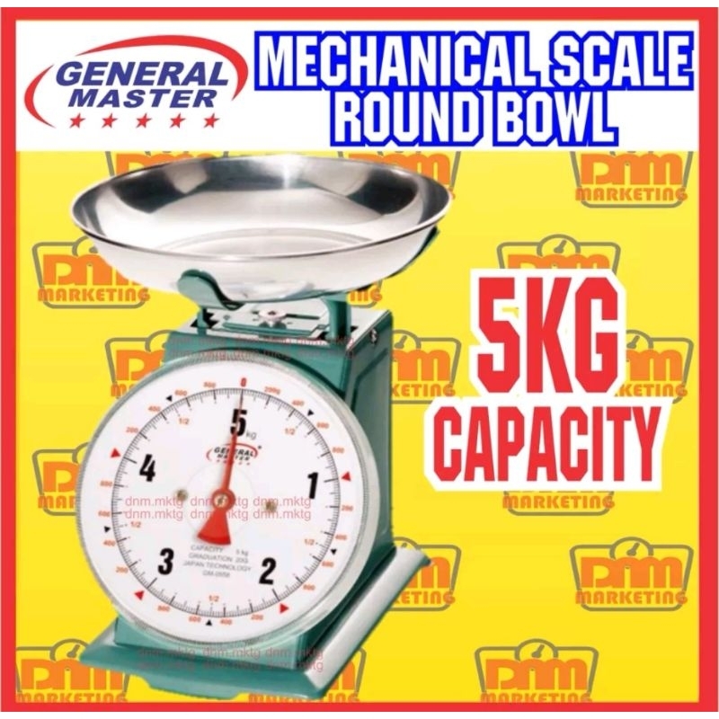 GENERAL MASTER MECHANICAL SCALE/TIMBANGAN 5KG | Shopee Philippines
