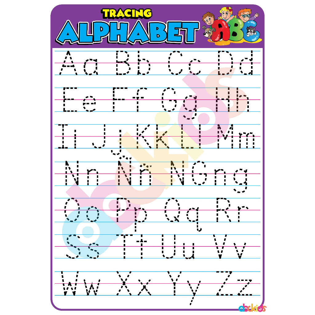 Tracing Charts for Kids with Free Mini Pen and Eraser - Laminated in A4 ...