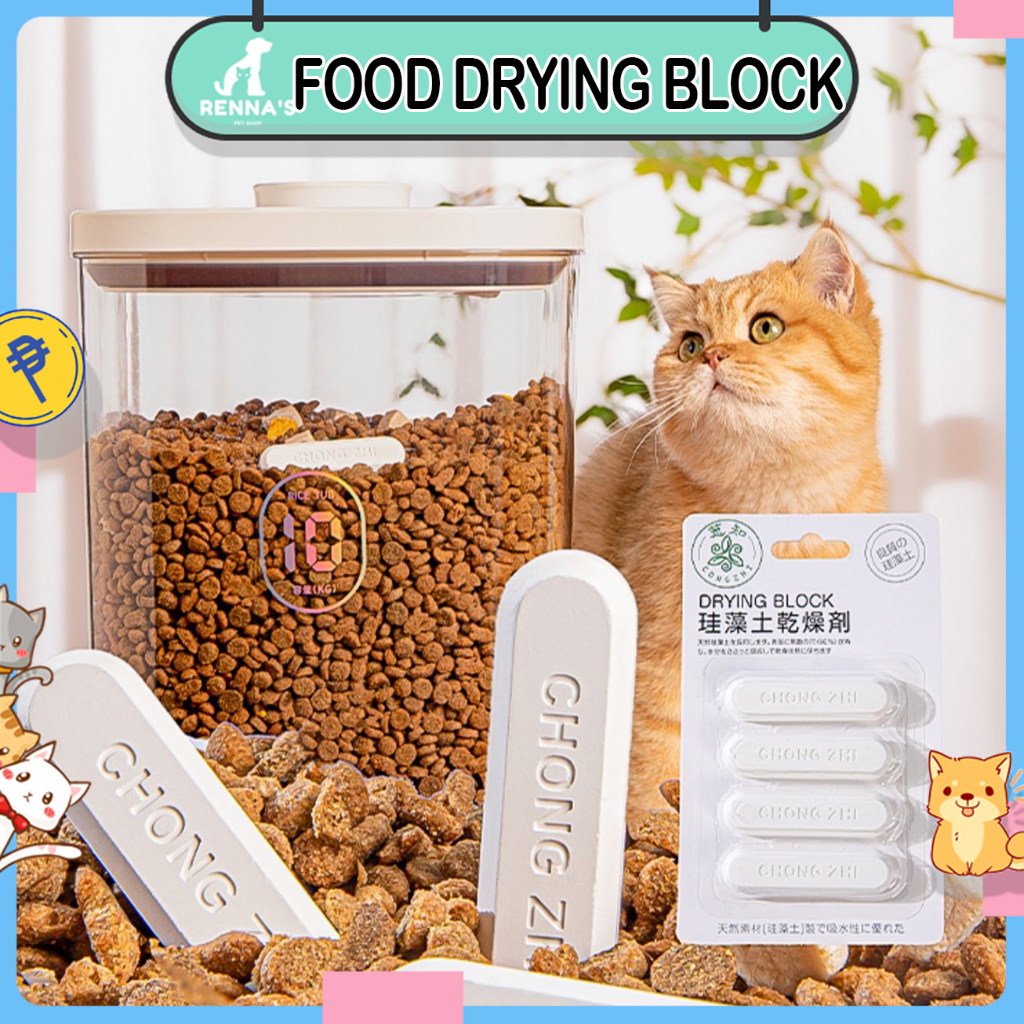 Renna's Food Drying Block Cat Food Storage Containers Pet Food Storage ...
