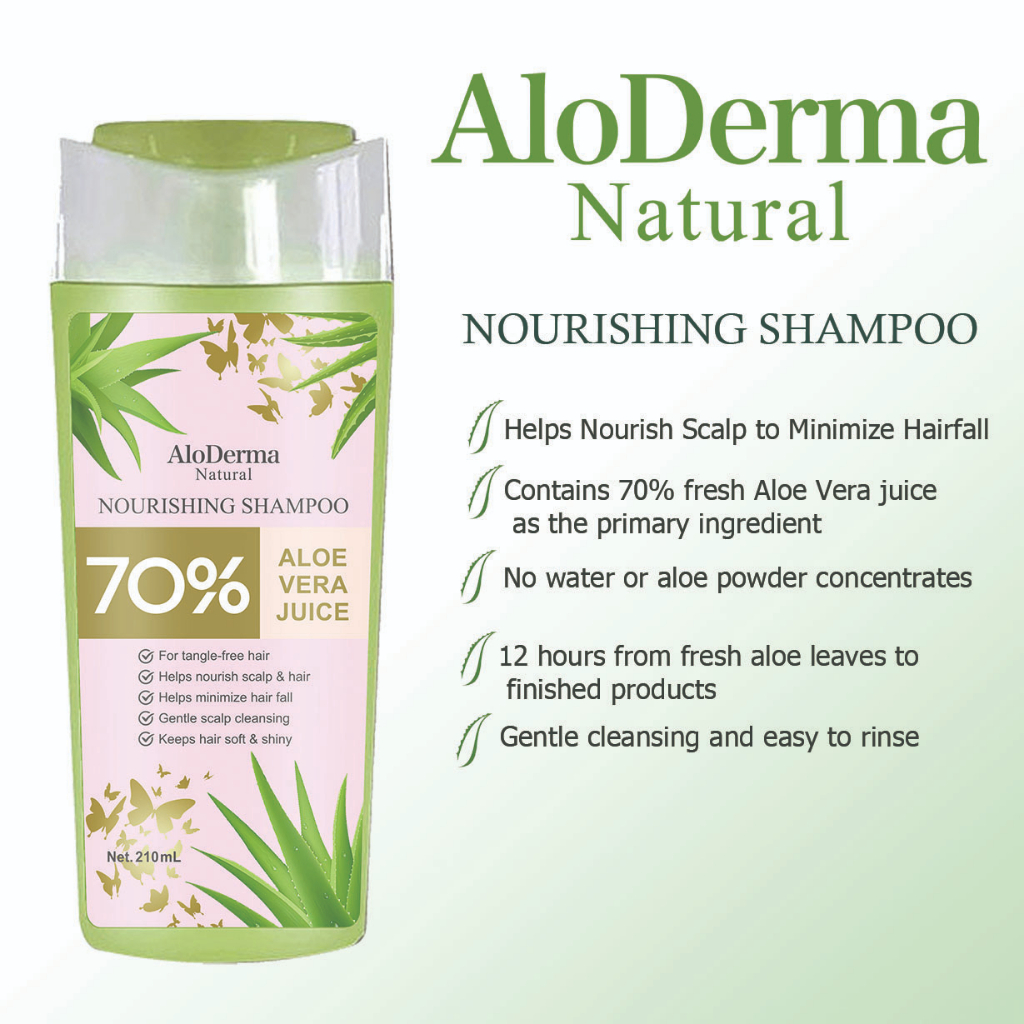 ALODERMA Aloe Nourishing Shampoo 210ml | Shopee Philippines
