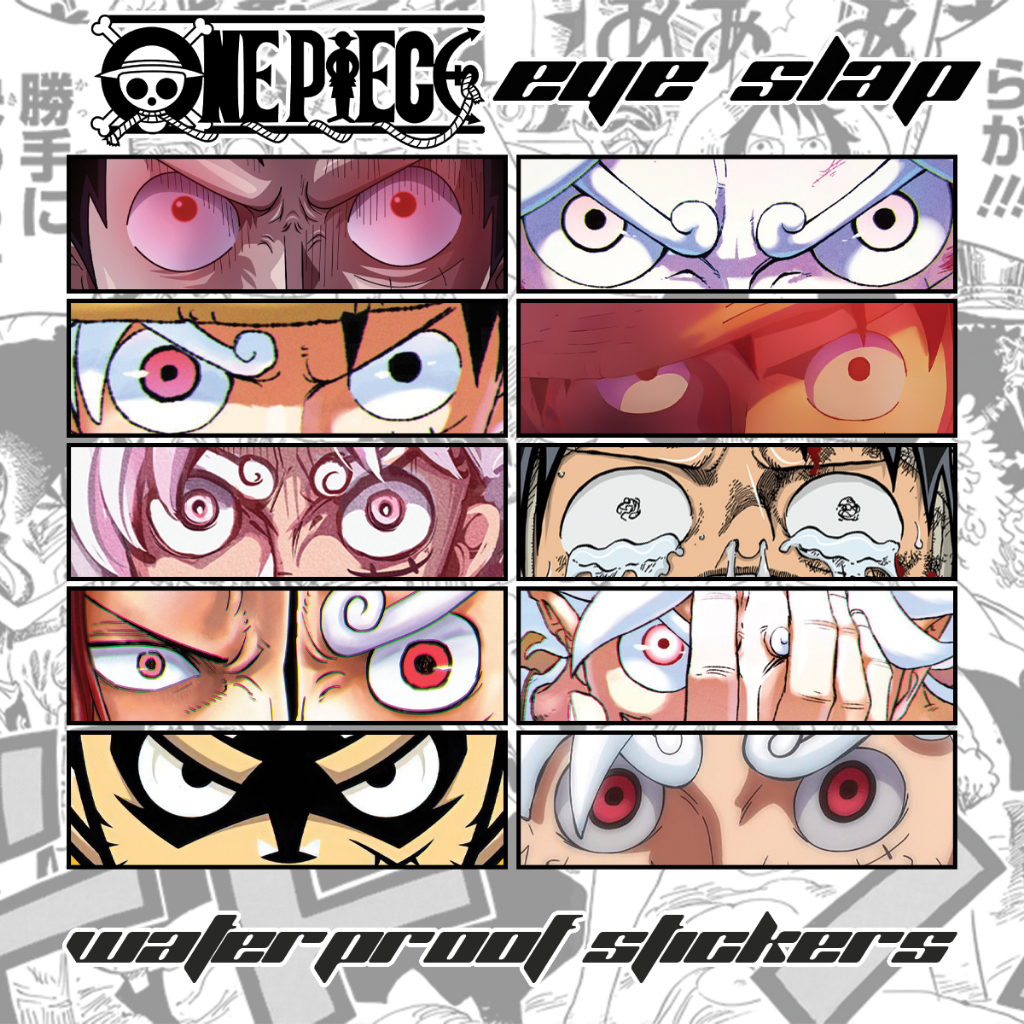 MONKEY D. LUFFY】 EYE SLAP STICKER SET 1 ( ONE PIECE ) | LAMINATED VINYL ...