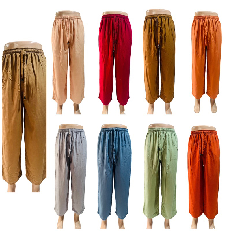 Mens Square Pants Wide leg straight cut loose pants casual summer beach ...