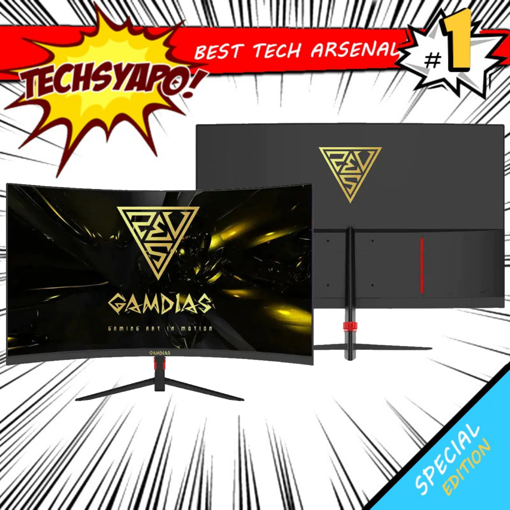 GAMDIAS ATLAS HD27G 27" 1MS 165HZ VA CURVED GAMING MONITOR | Shopee ...